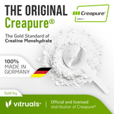 CREAPURE® Creatine Monohydrate Powder - Vitruals® made in Germany ...