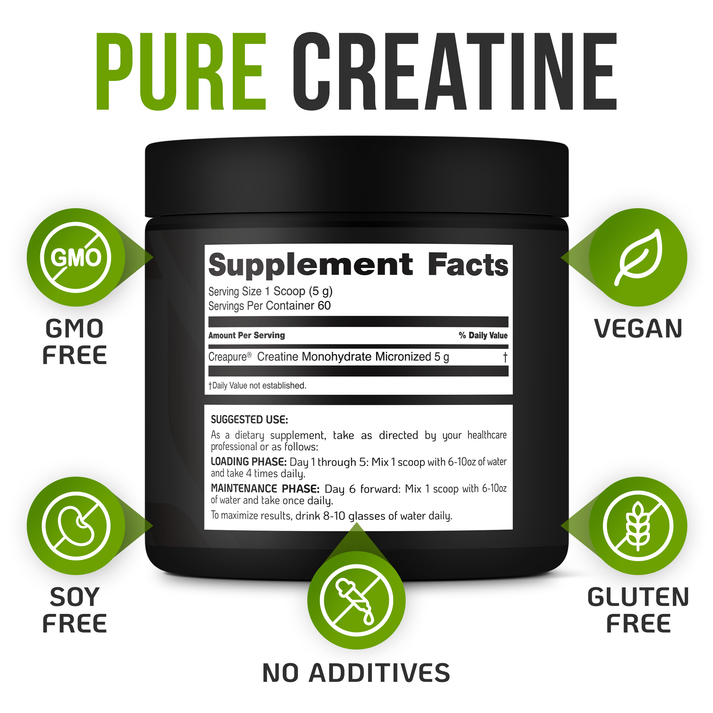 CREAPURE® Creatine Monohydrate Powder - Vitruals® made in Germany ...